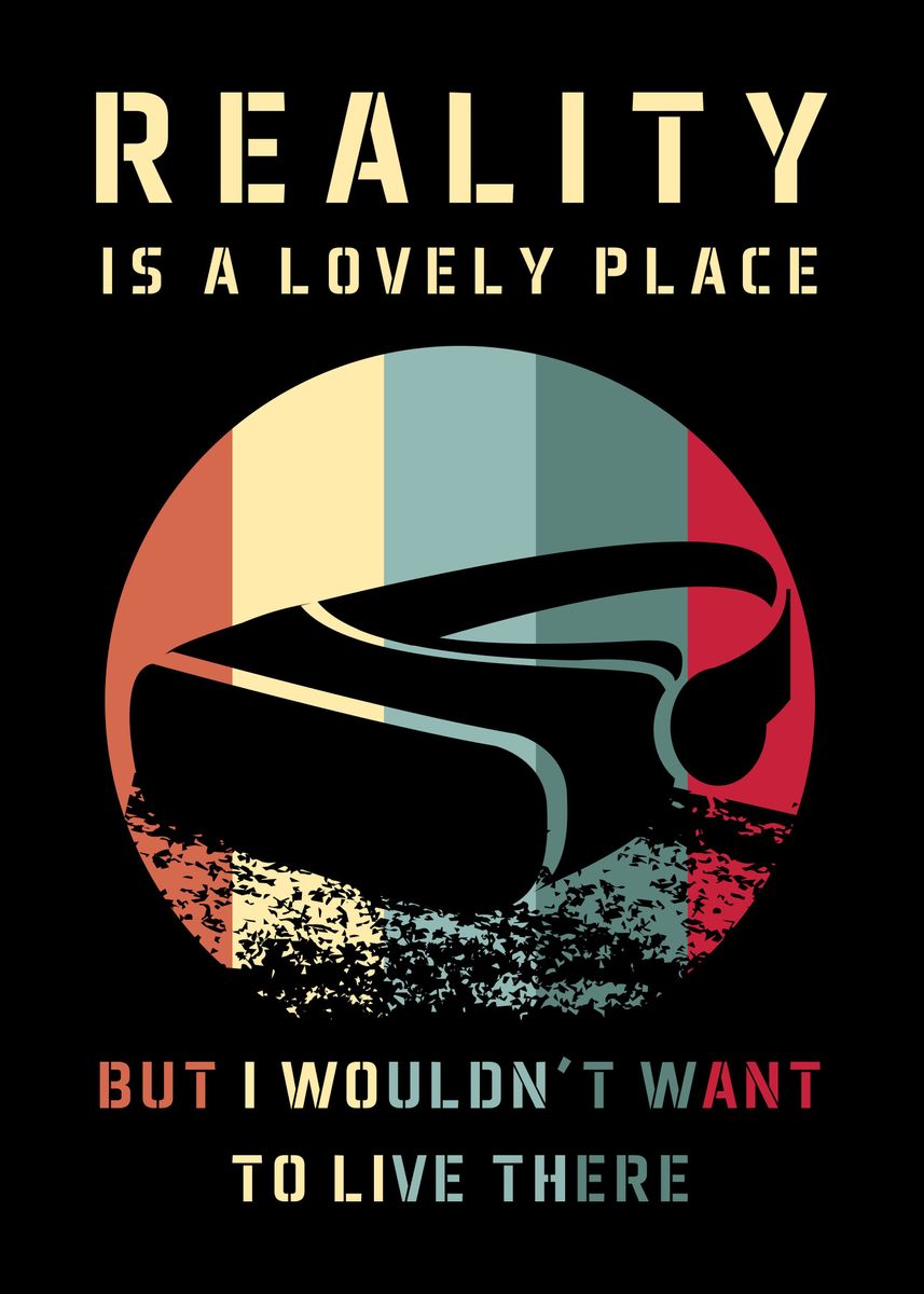 'VR Virtual Reality Gaming' Poster, picture, metal print, paint by ...