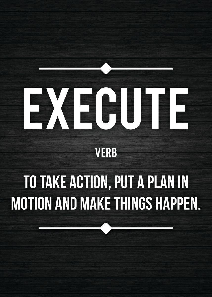 'EXECUTE' Poster by CHAN | Displate