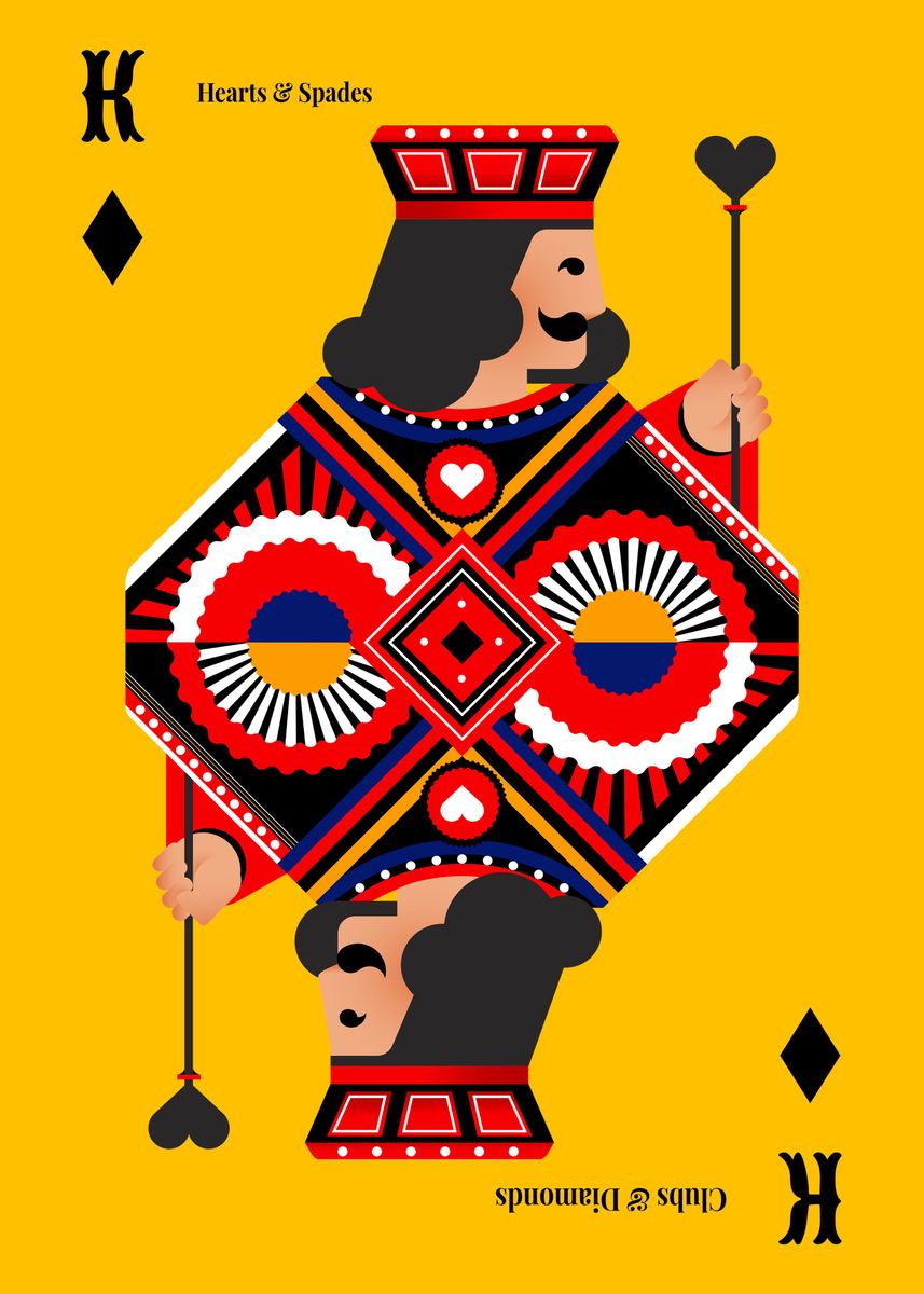 'Poker the King Card Game' Poster, picture, metal print, paint by Max ...