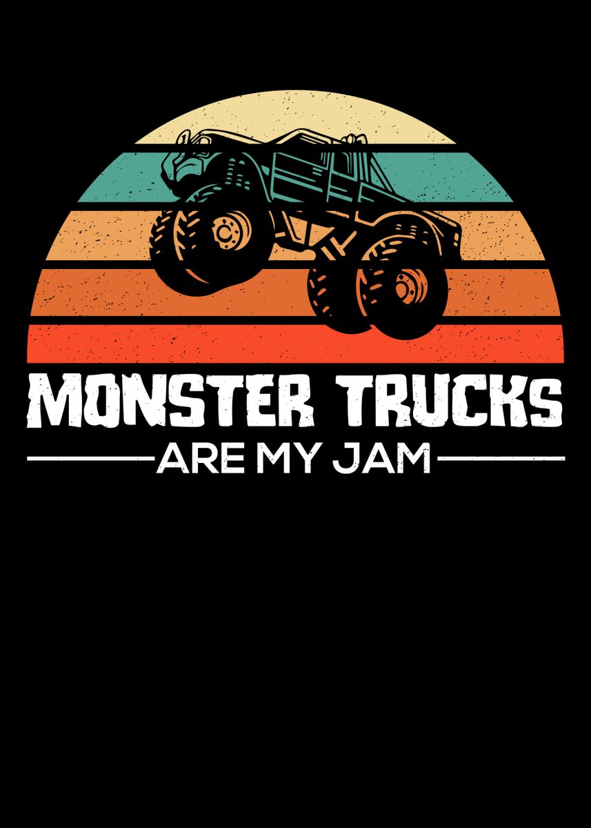 'Monster Truck Monster' Poster by Steven Zimmer | Displate