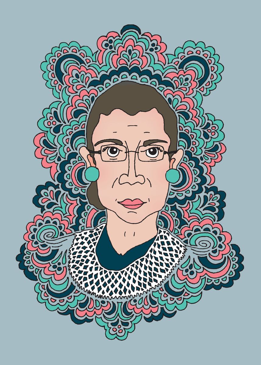 'Remembering Ruth' Poster, picture, metal print, paint by Kaitlyn ...