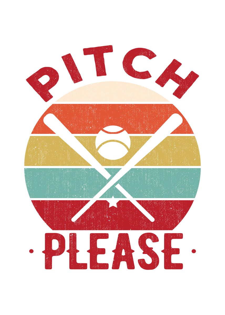 'Funny Baseball Lover' Poster, picture, metal print, paint by Visualz ...