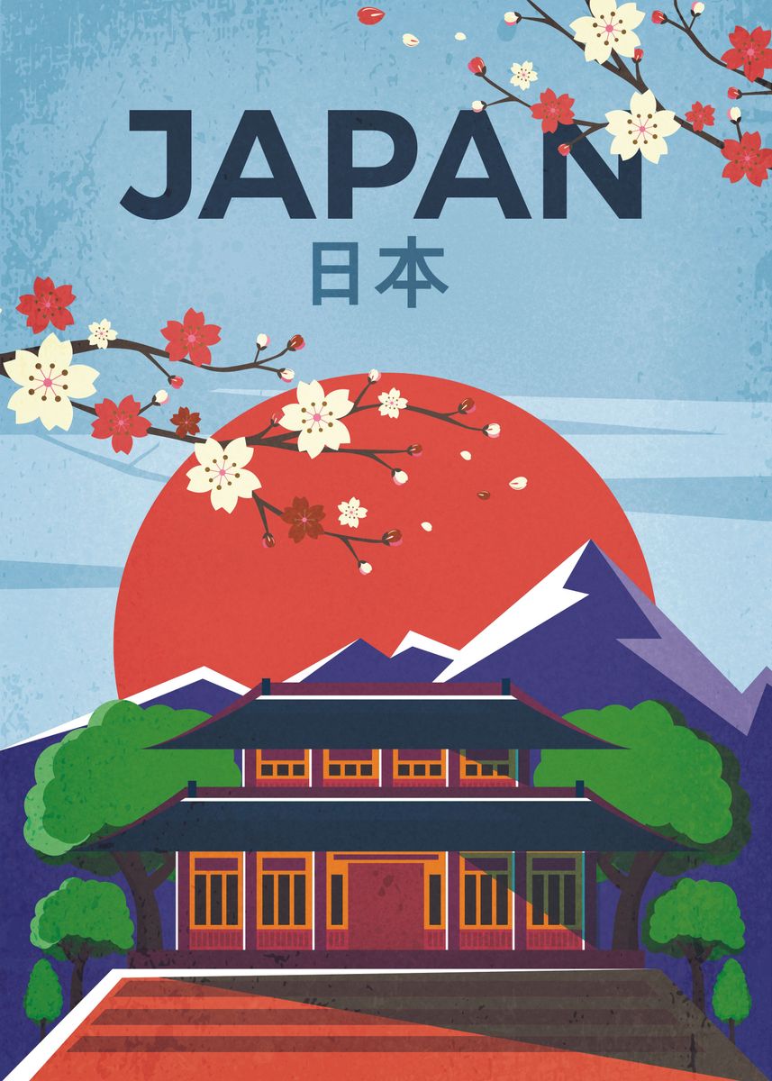 'Japan' Poster by Kunyah | Displate