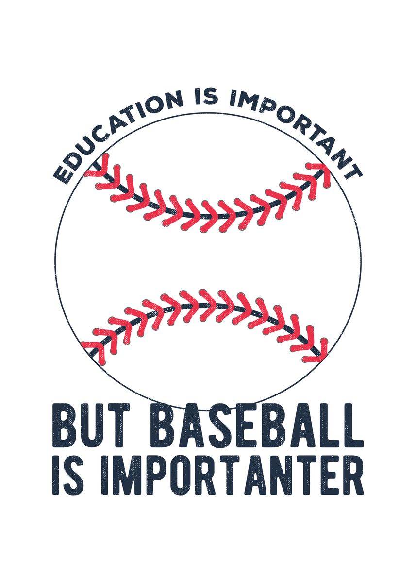 'Funny Baseball Lover' Poster, picture, metal print, paint by Visualz ...