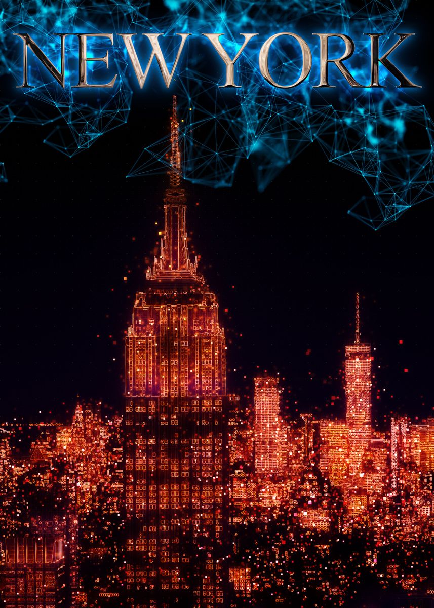 'New York' Poster by Petra Rommelfanger | Displate