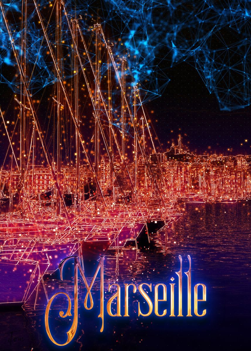 'Marseille' Poster by Petra Rommelfanger | Displate