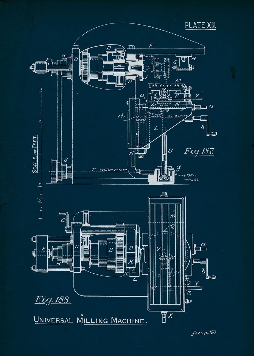 'Universal Milling Machine' Poster, picture, metal print, paint by Jay ...