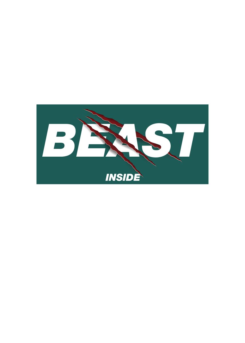'Beast Inside' Poster, picture, metal print, paint by Francois ...