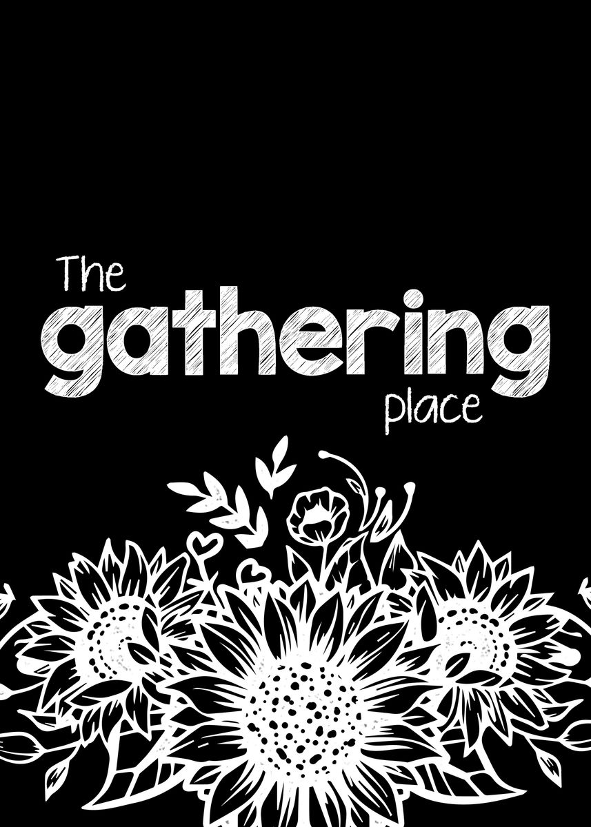 'The gathering place' Poster, picture, metal print, paint by Juliana RW ...