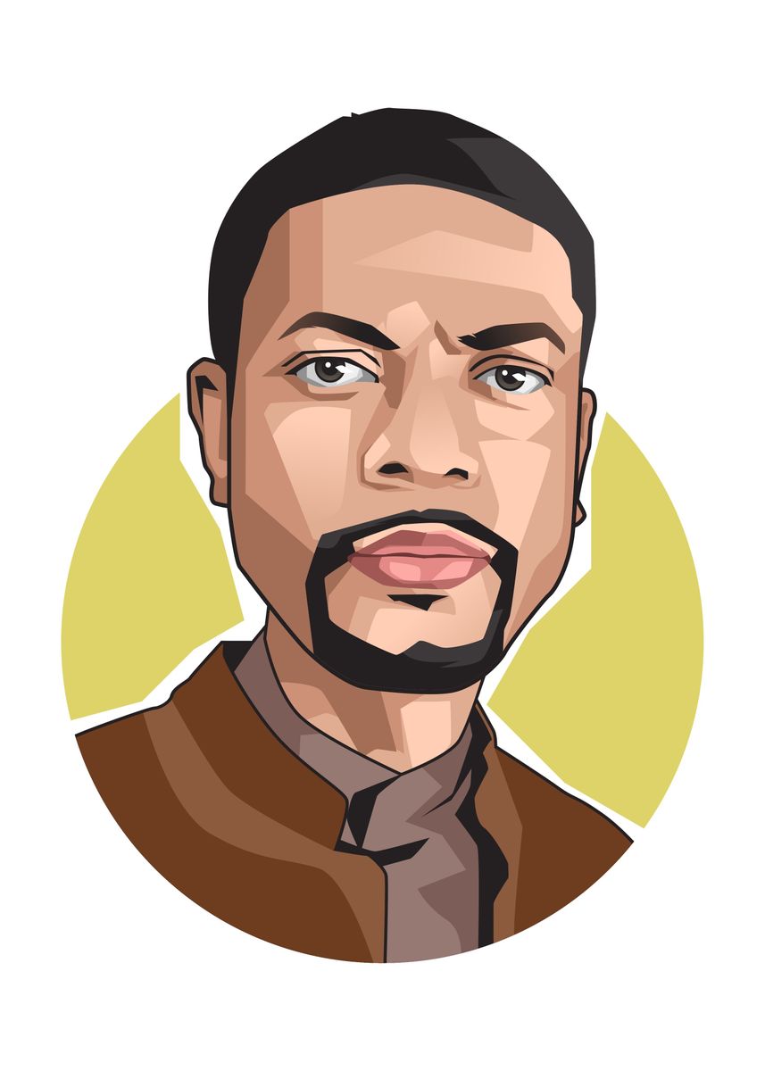 'Chris Tucker' Poster, picture, metal print, paint by Rio Josia | Displate