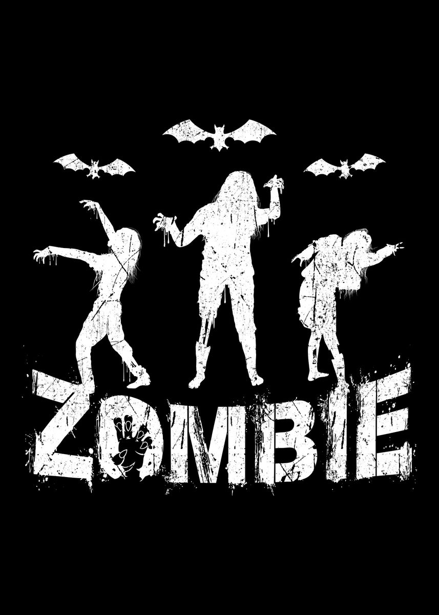 'Zombie Halloween' Poster, picture, metal print, paint by Cooldruck ...