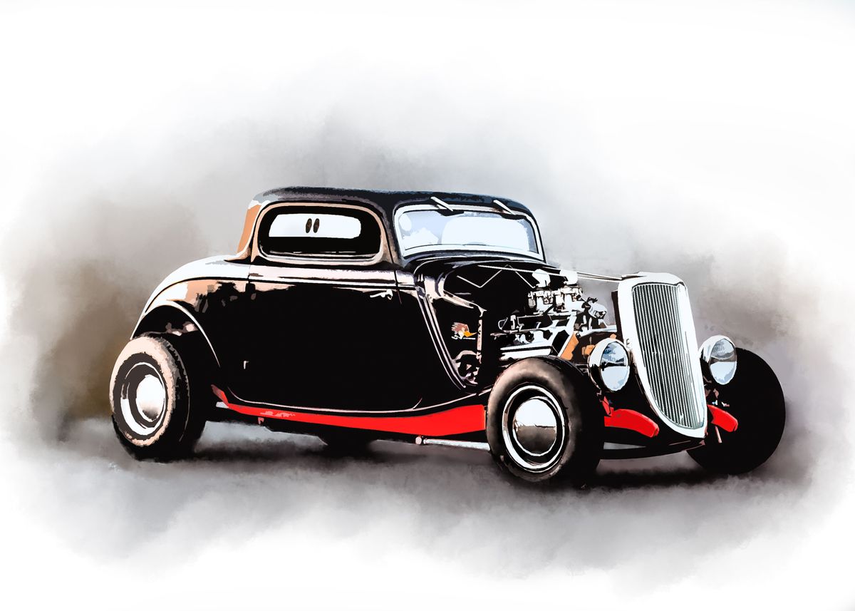 'Rat Rod' Poster by Arjun C Mohan | Displate