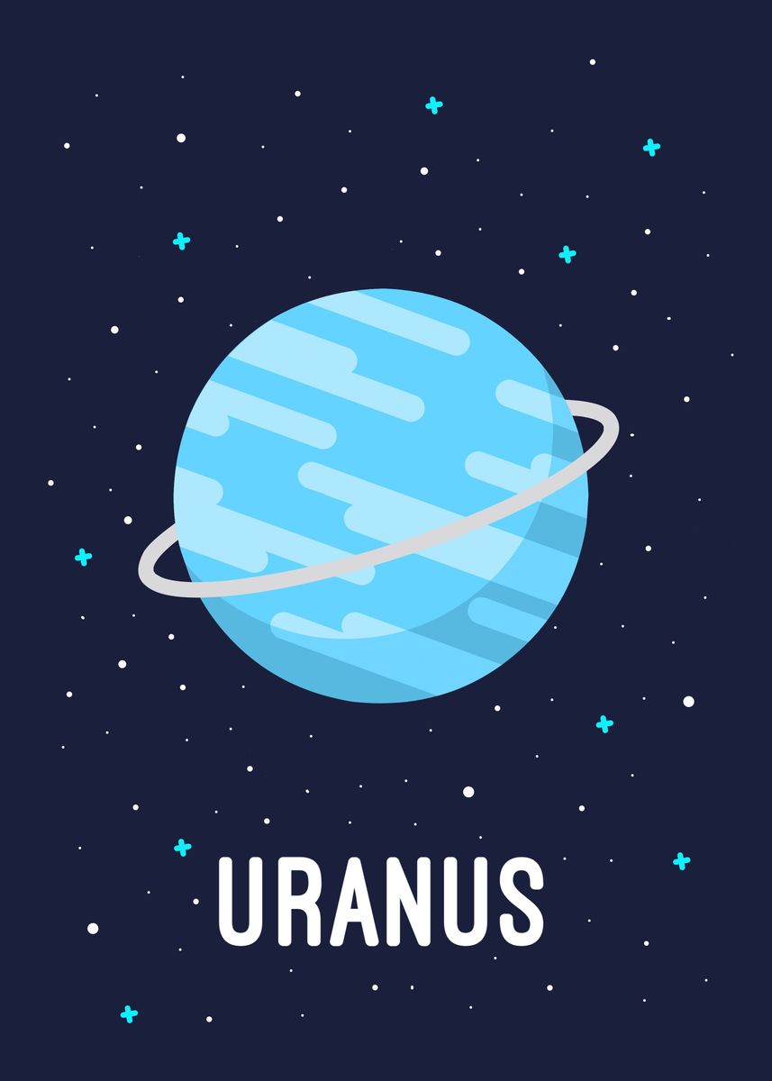 'Uranus planet' Poster by Yahya Art | Displate