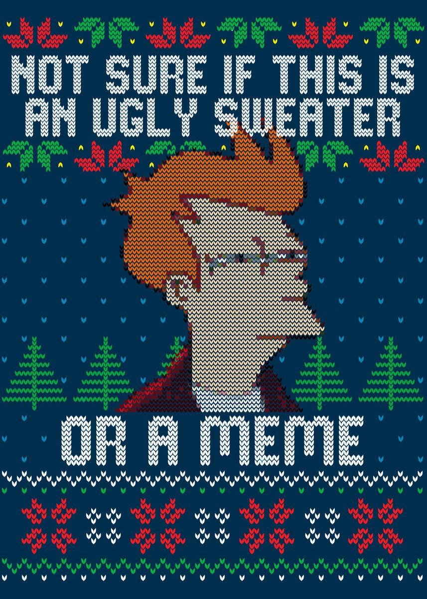 'Not Sure' Poster, picture, metal print, paint by Retro Freak | Displate