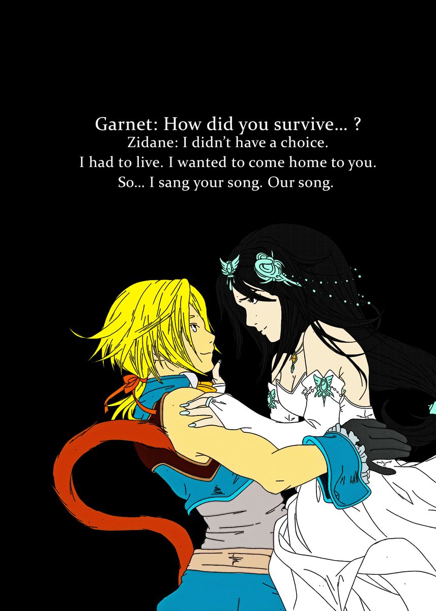 'final fantasy ix quote' Poster, picture, metal print, paint by malenia ...