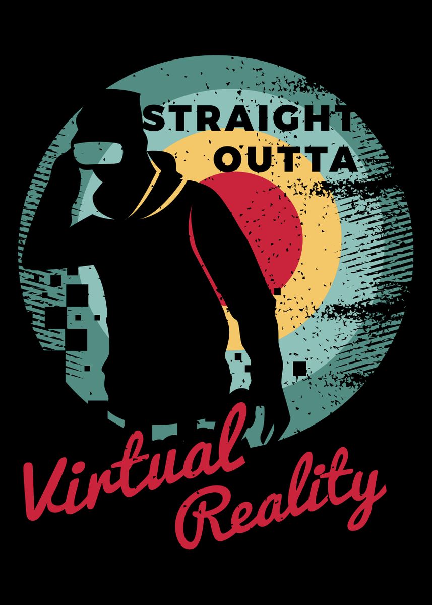 'VR Virtual Reality Gaming' Poster, picture, metal print, paint by ...