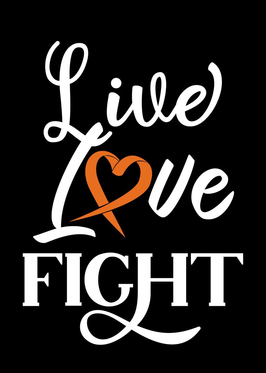 'Live Love Fight' Poster, picture, metal print, paint by Juliana RW ...