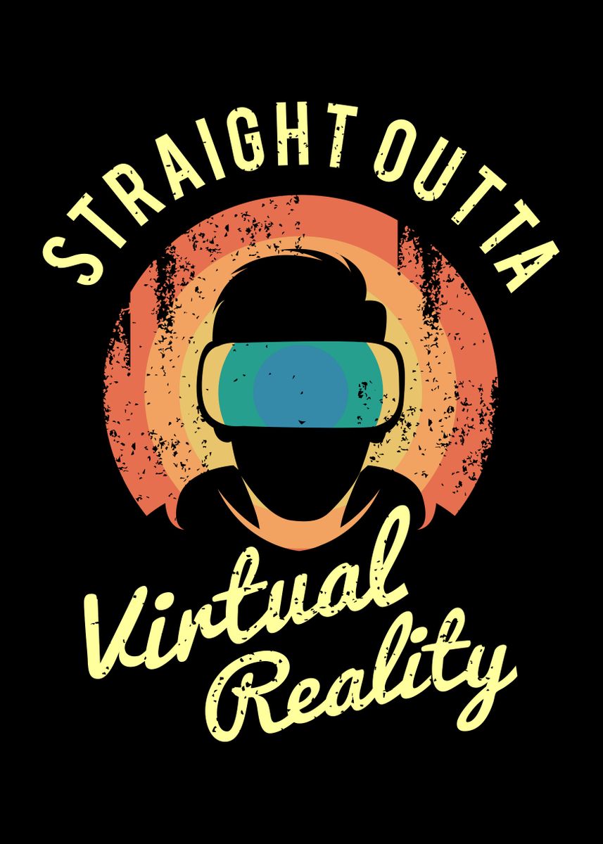 'VR Virtual Reality Gaming' Poster, picture, metal print, paint by ...