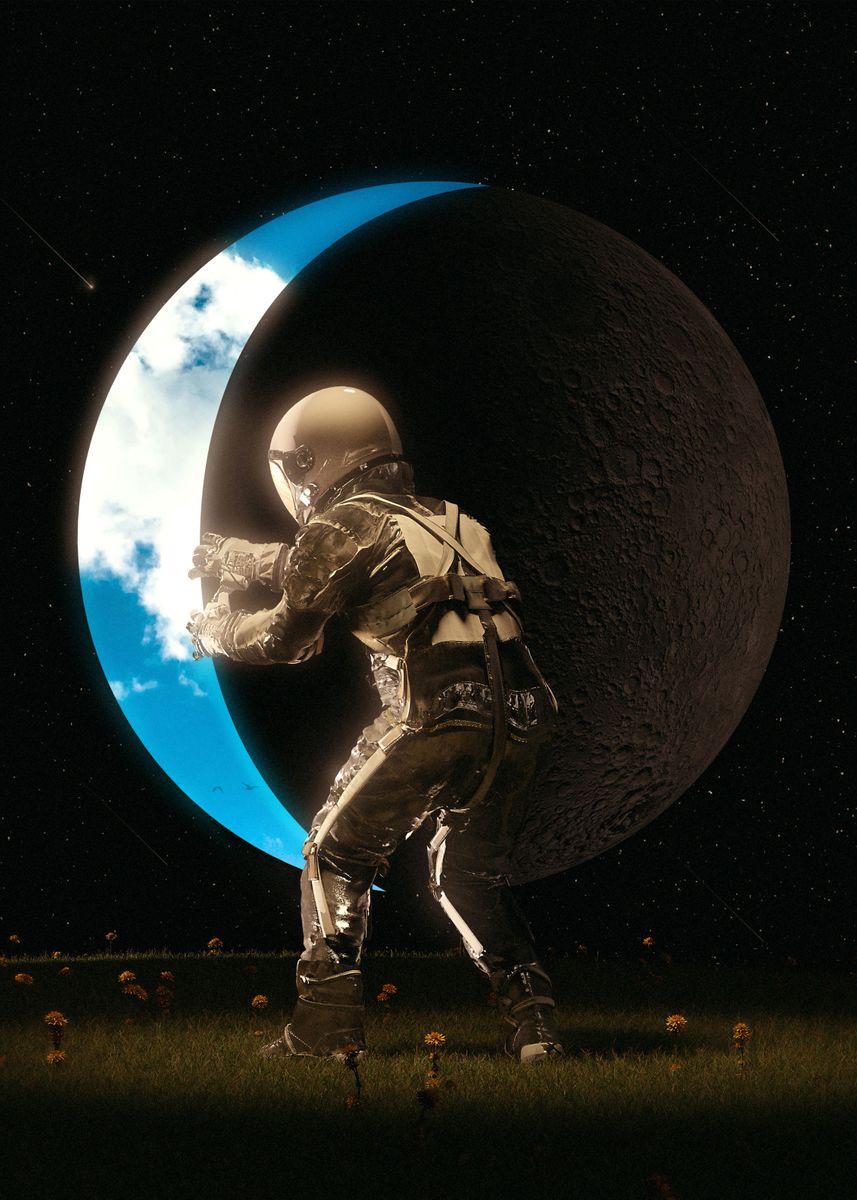 'Space Out' Poster, picture, metal print, paint by Nicebleed | Displate