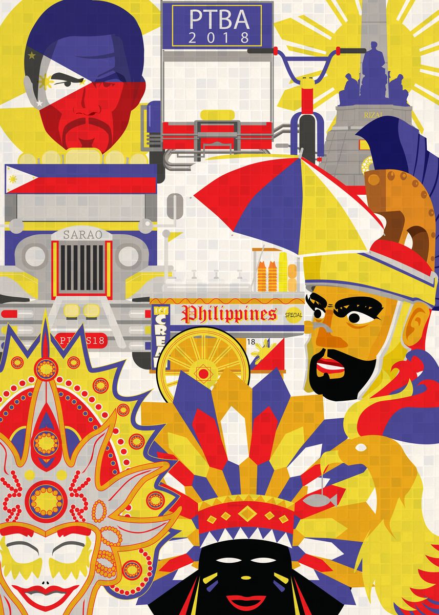 'PHILIPPINE ICONS' Poster, picture, metal print, paint by NOAHRIA ARTS ...