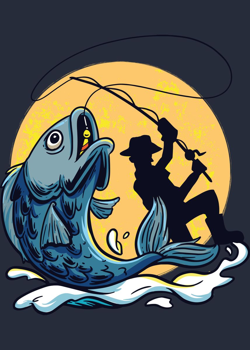 'What A Catch' Poster by Bombdesign | Displate