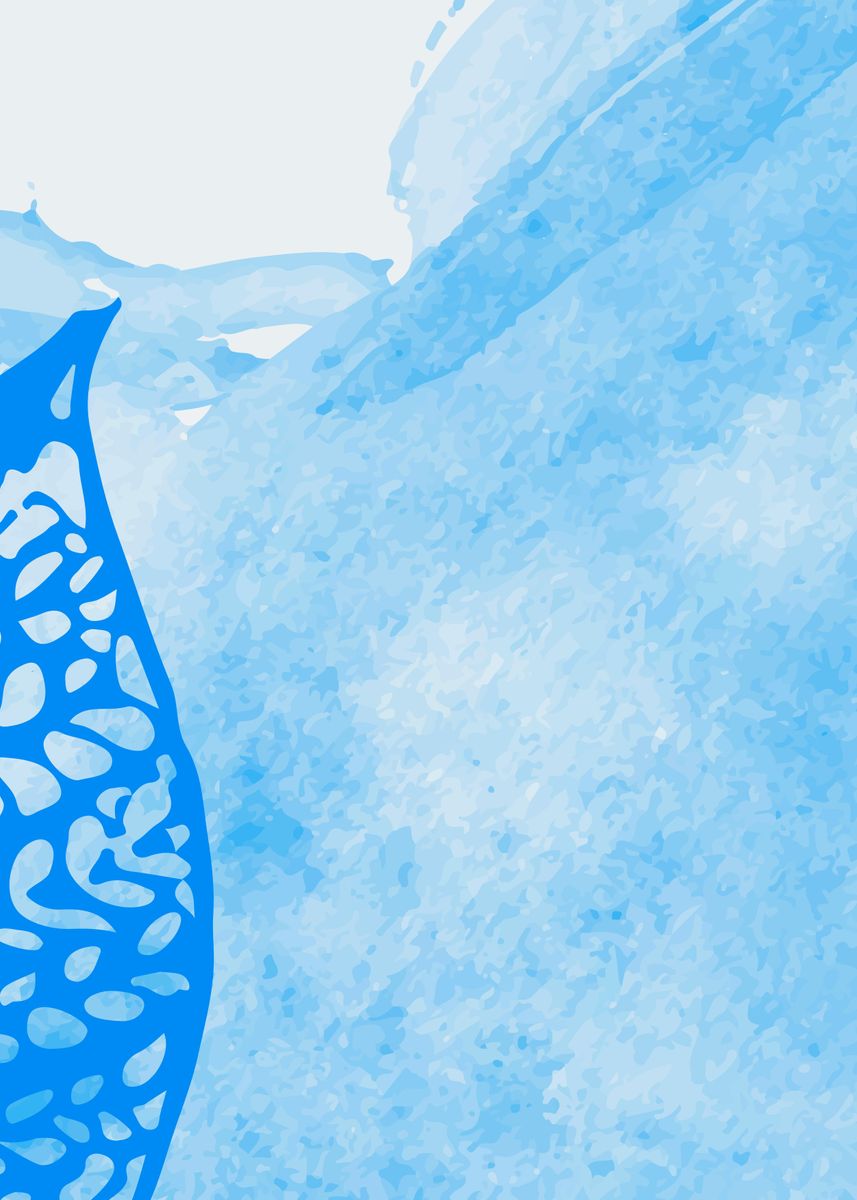 'Minimalistic Blue' Poster, picture, metal print, paint by Fátima ...