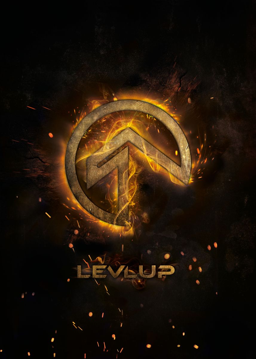 'LevlUp Logo Art' Poster, picture, metal print, paint by LevlUp | Displate
