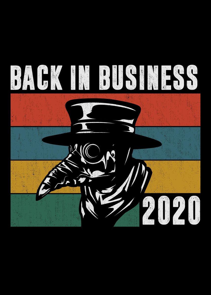 'Plague Doctor Business' Poster, picture, metal print, paint by ...