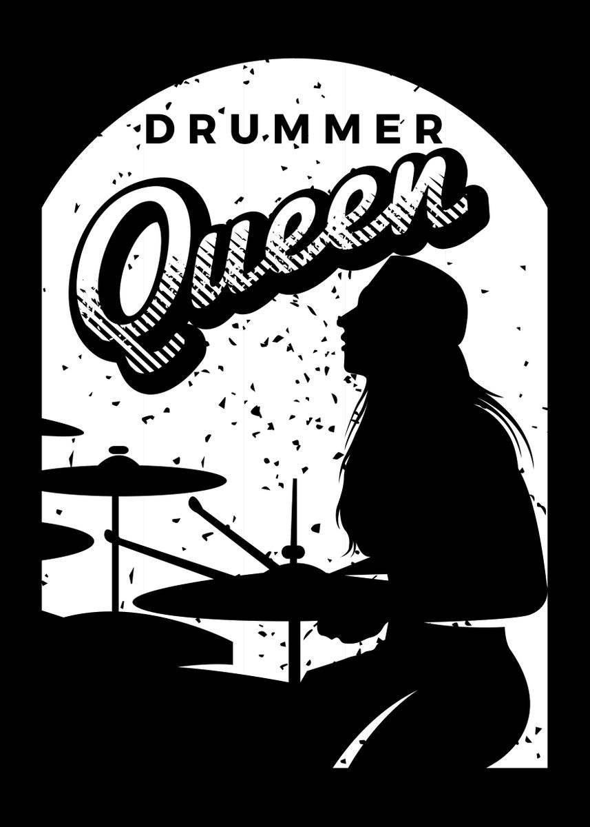 'Drum Kit Percussion Design' Poster, picture, metal print, paint by ...