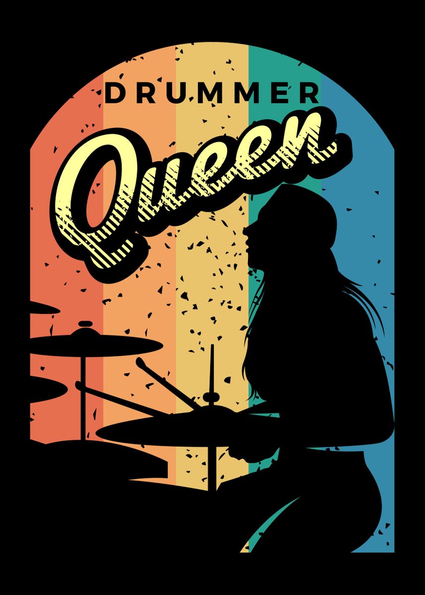 'Drum Kit Percussion Design' Poster by Alley Field | Displate