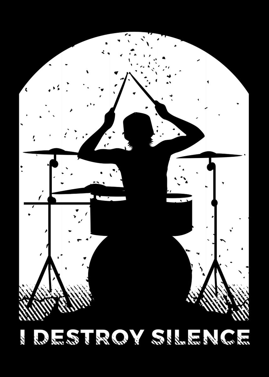 'Drum Kit Percussion Design' Poster by Alley Field | Displate