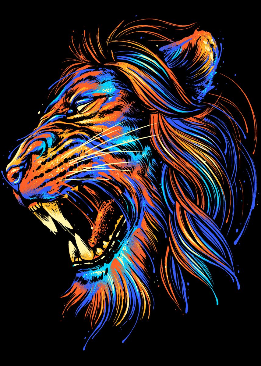 'The Color of Rage' Poster, picture, metal print, paint by ...