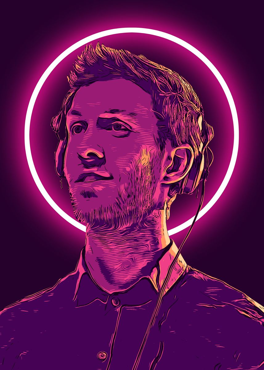 ' Calvin Harris ' Poster, picture, metal print, paint by TI KI | Displate
