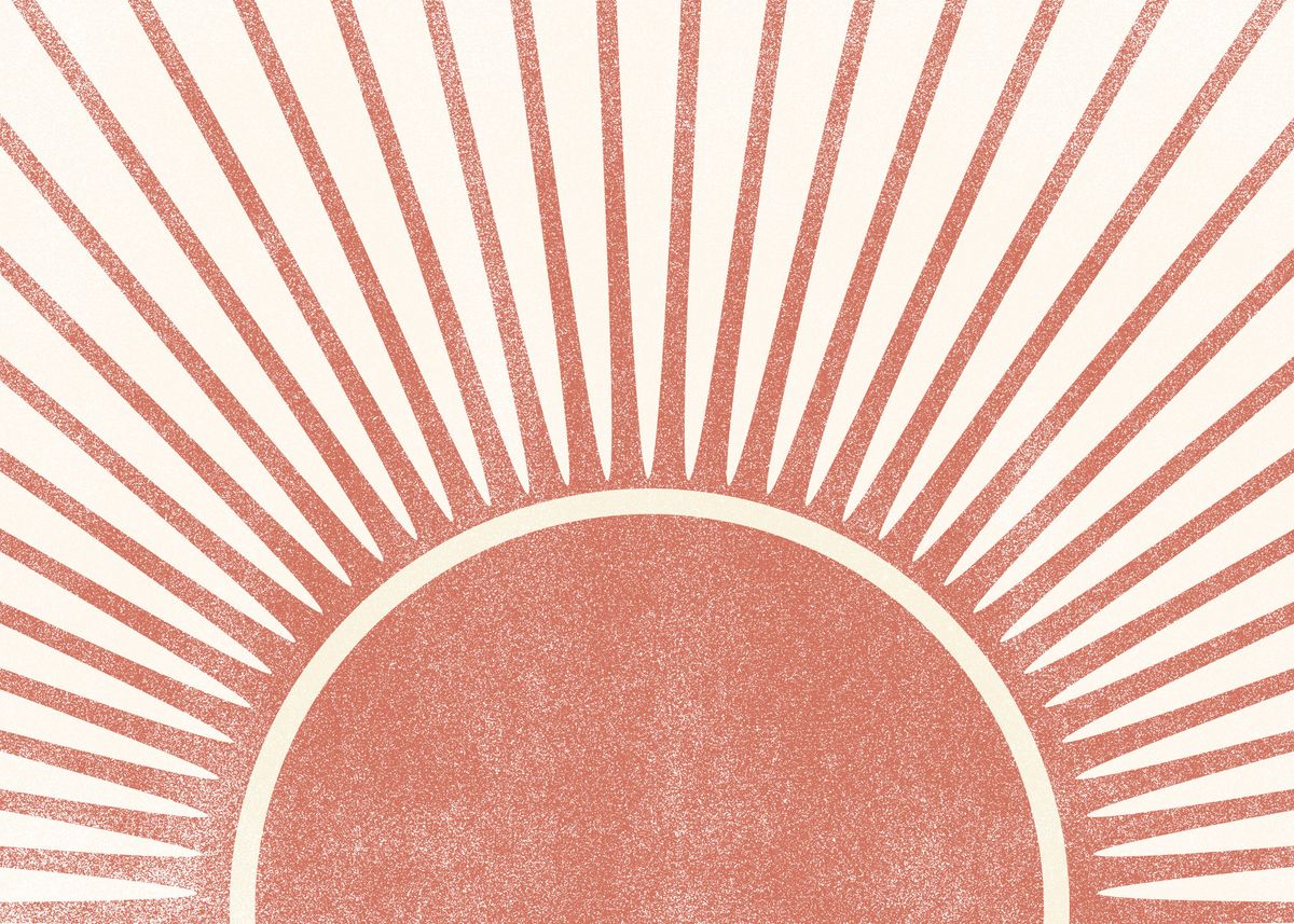 'Terracotta sunset' Poster by RedSpoon | Displate