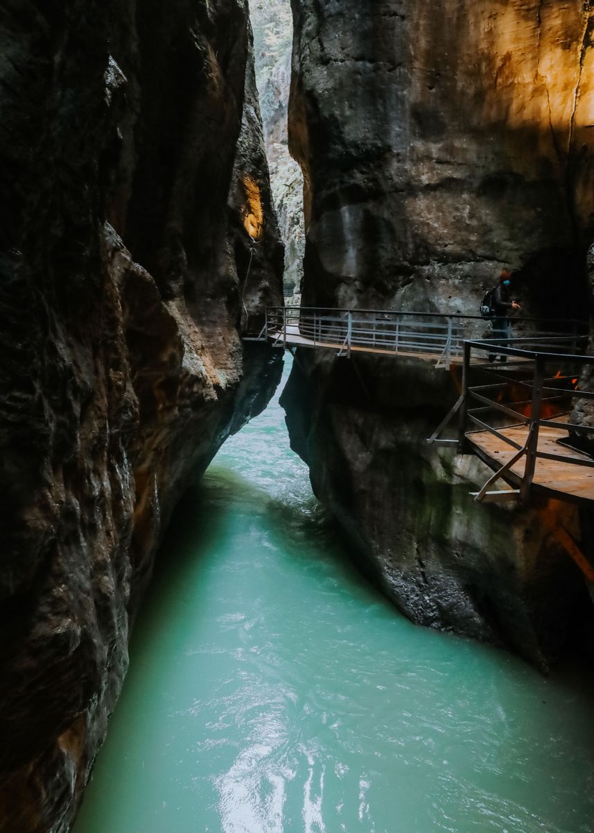 'Aare Gorge Switzerland' Poster, picture, metal print, paint by Kzara ...