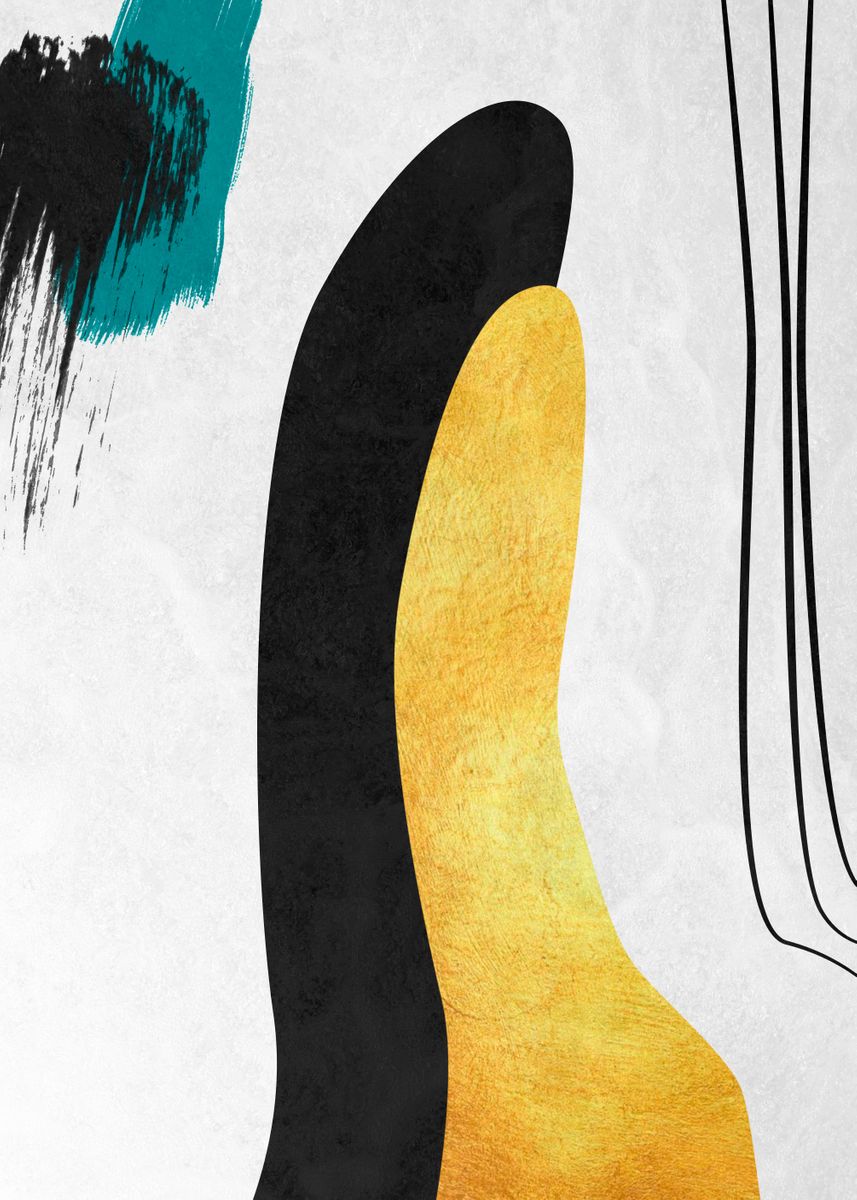 'Gold' Poster, picture, metal print, paint by Ray Diaz | Displate