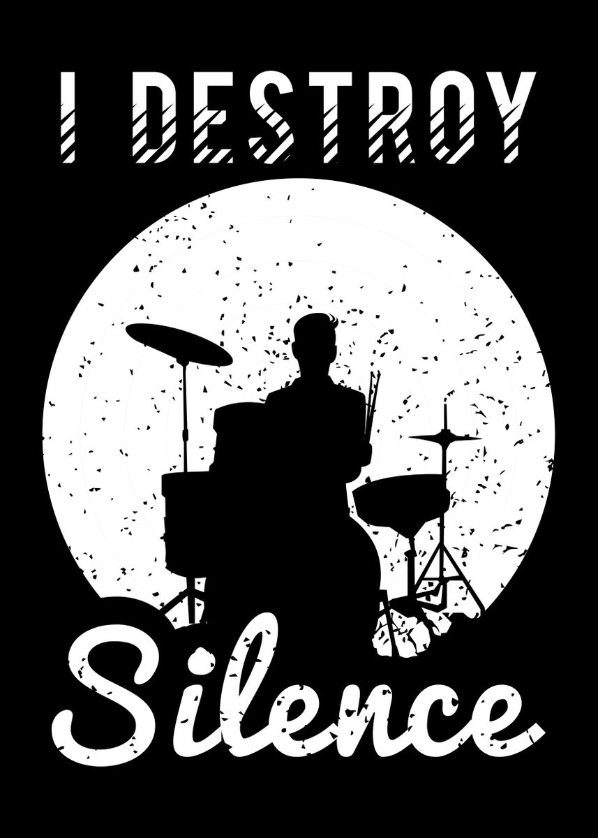 'Drummer Gift Percussion' Poster, picture, metal print, paint by Alley ...