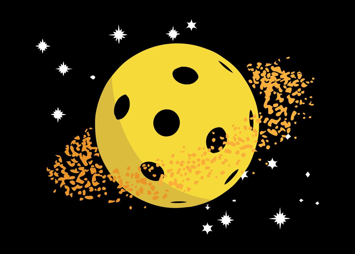 'Pickleball Planet Space' Poster by DesignatedDesigner | Displate