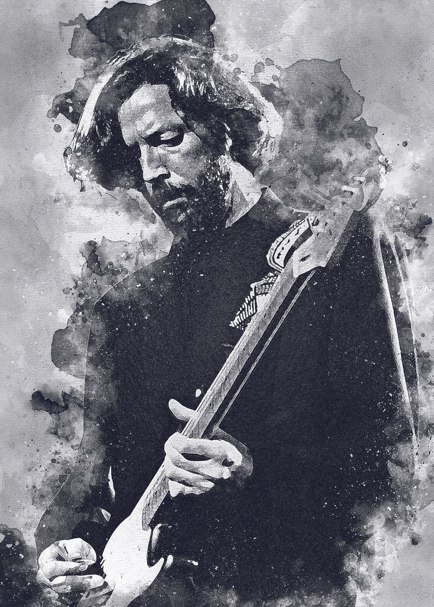 ' Eric Clapton ' Poster, picture, metal print, paint by ru ke | Displate