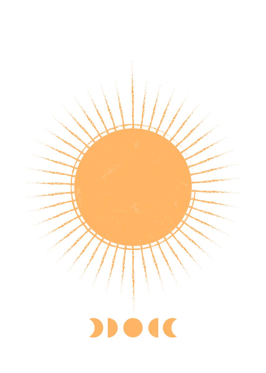 'Abstract Sun Neutral Color' Poster, picture, metal print, paint by ...