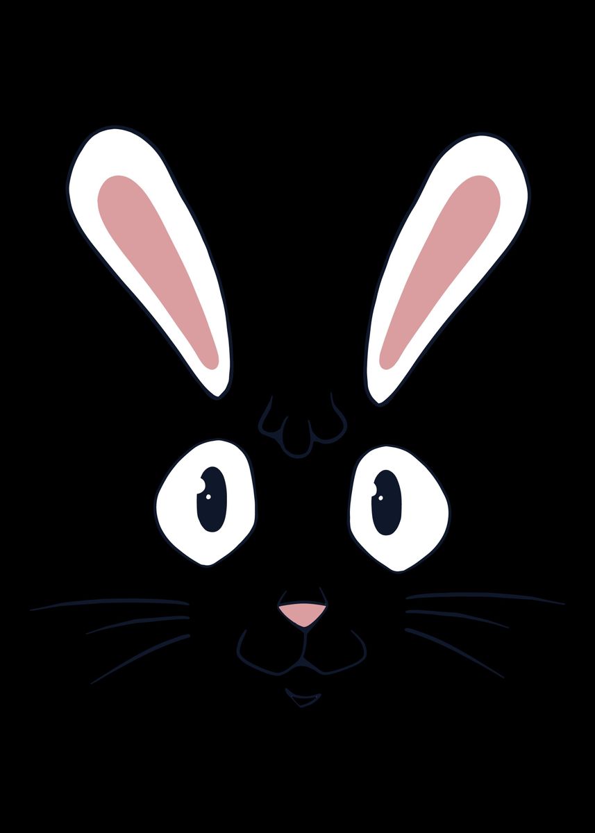 'Rabbit nose gift' Poster, picture, metal print, paint by Stefanie ...