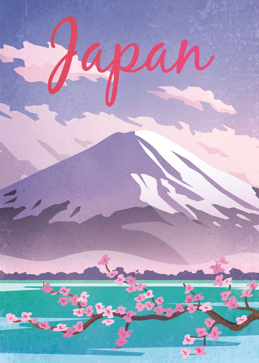 'Japan' Poster, picture, metal print, paint by Kunyah | Displate