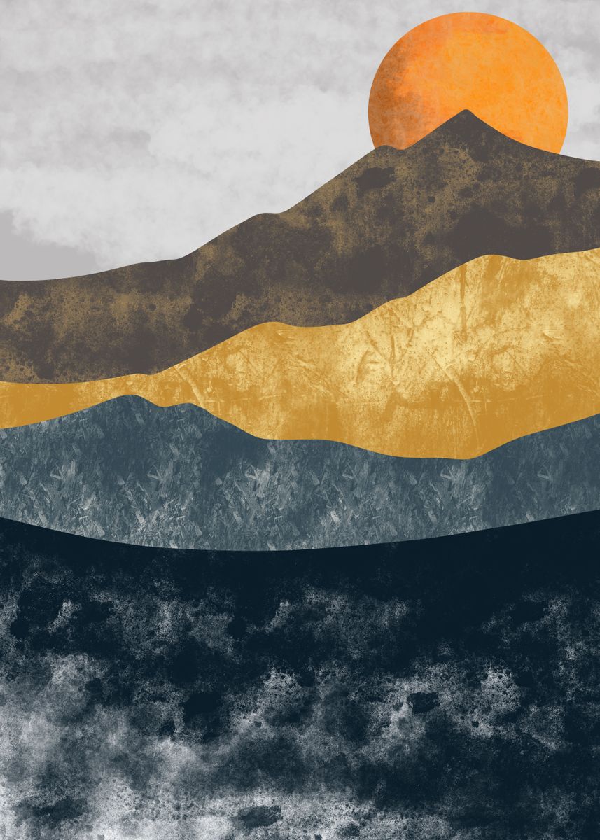 'Natural landscape' Poster, picture, metal print, paint by peri priatna ...