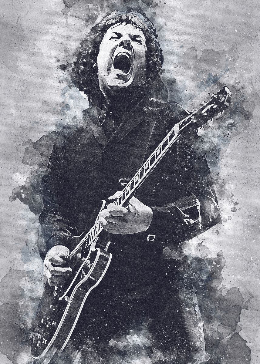 ' Gary Moore ' Poster, picture, metal print, paint by ru ke | Displate