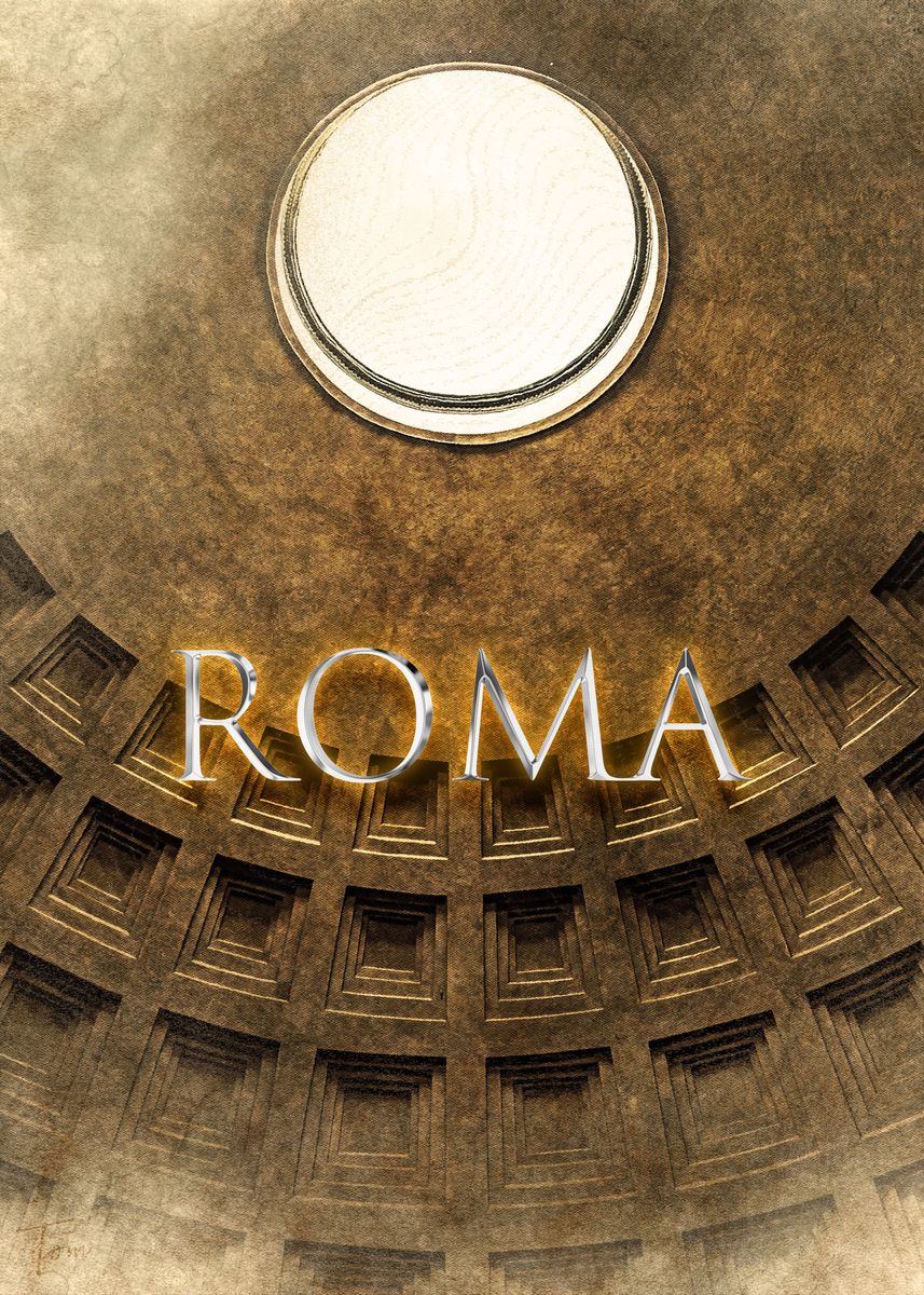 'Roma' Poster, picture, metal print, paint by Petra Rommelfanger | Displate
