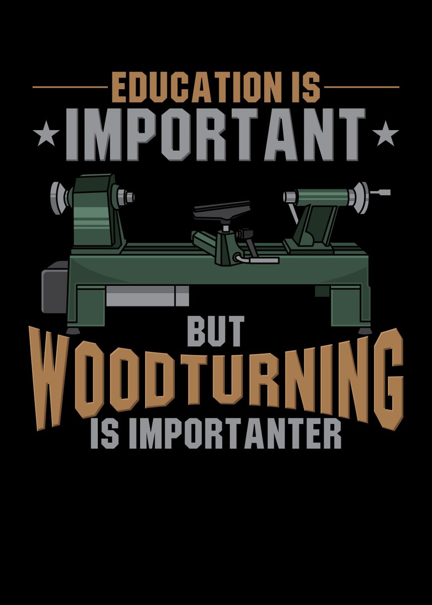 'Wood Turning' Poster, picture, metal print, paint by Shiva121 | Displate