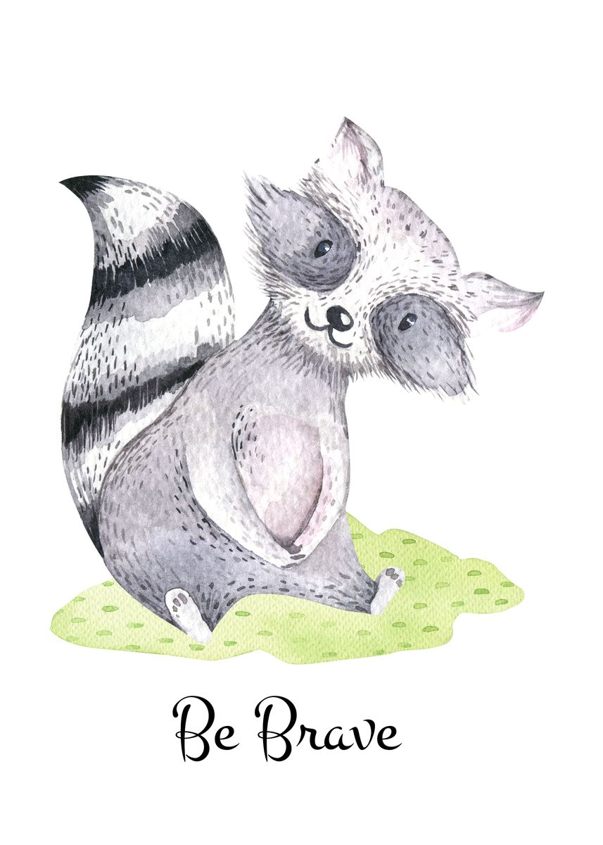 'Be Brave' Poster by Juliana RW | Displate