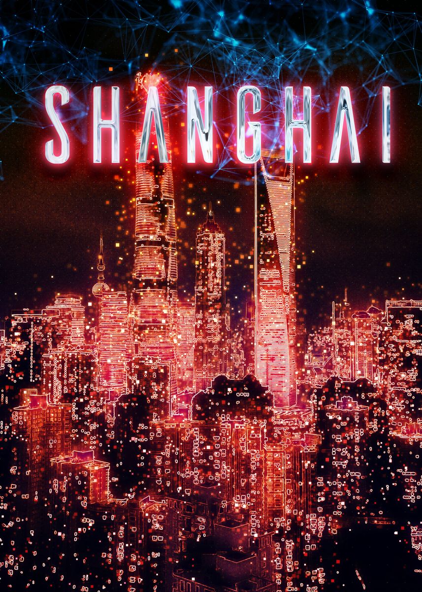 'Shanghai' Poster by Petra Rommelfanger | Displate