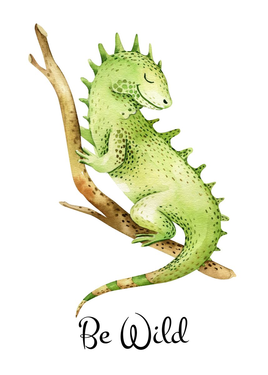 'Be Wild' Poster, picture, metal print, paint by Juliana RW | Displate