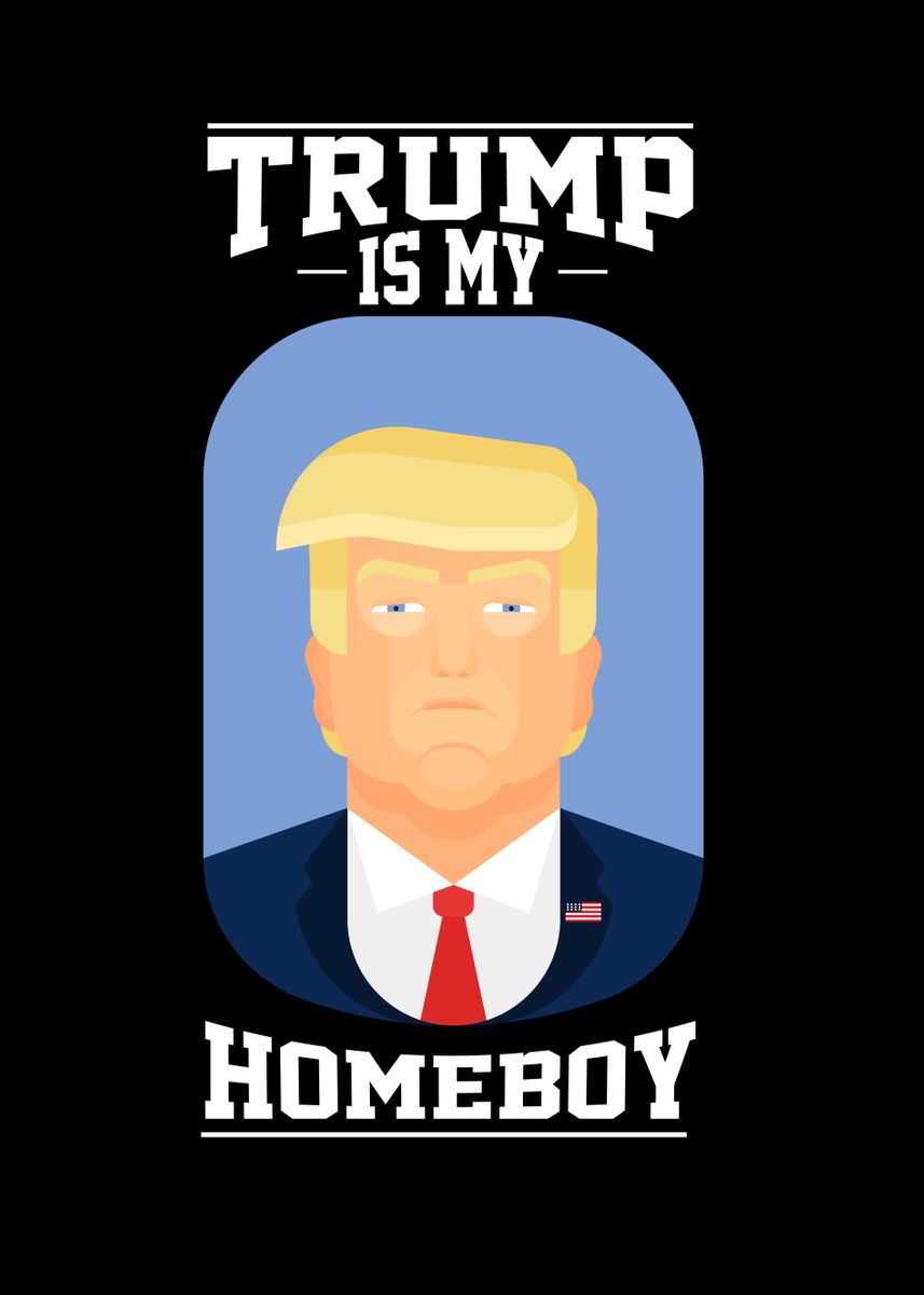 'Trump' Poster, picture, metal print, paint by ZS C O M M E R C E ...